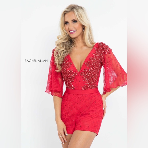 Rachel Allan | Pants & Jumpsuits | Formal Romper Romper Party | Poshmark